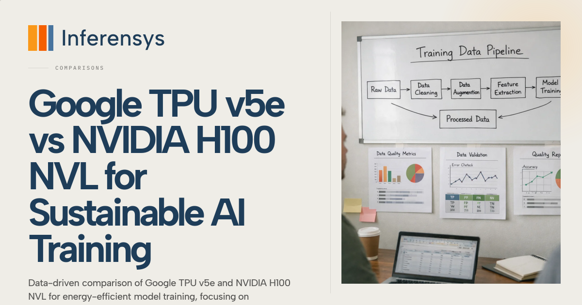 Google TPU v5e vs NVIDIA H100 NVL for Sustainable AI Training ...