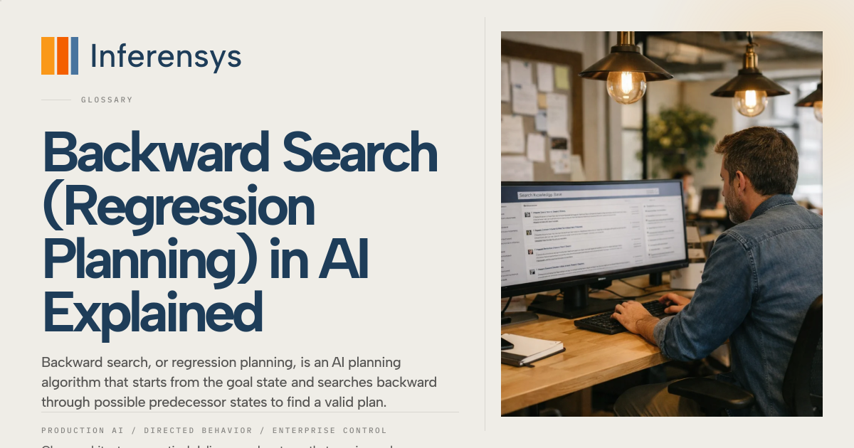 Backward Search (Regression Planning) in AI Explained | Inference Systems