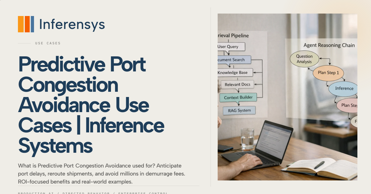 Predictive Port Congestion Avoidance Use Cases | Inference Systems